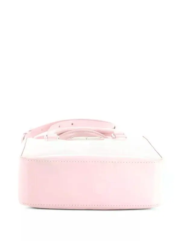 Prada Brushed Leather Convertible Tote Small Crossbody Bag - Pink