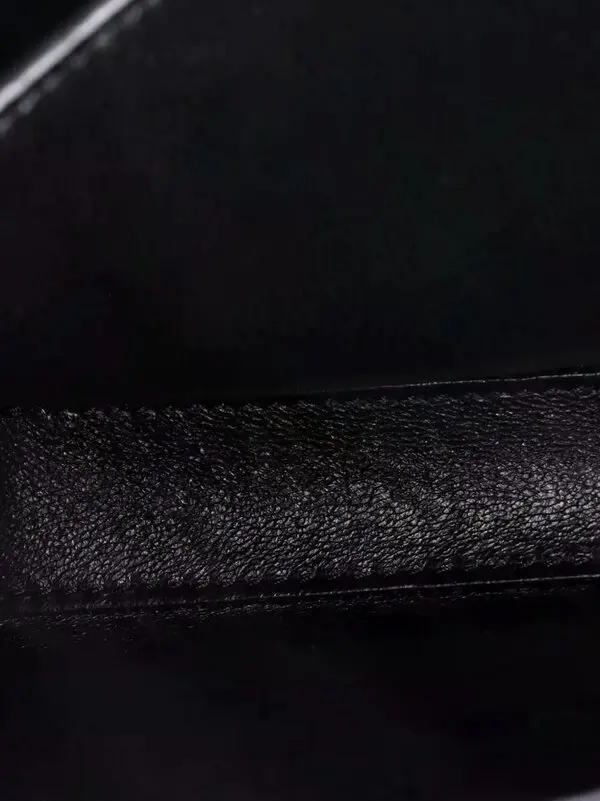 Saint Laurent Cassandra Top Handle Bag Leather Mini Shoulder Bag - Black