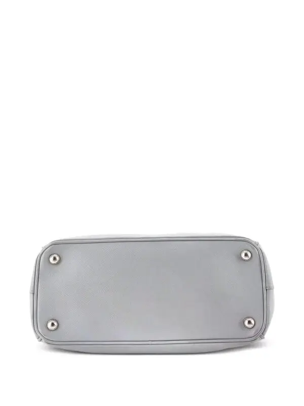 Prada Gardener's Saffiano Leather Medium Tote Bag - Grey