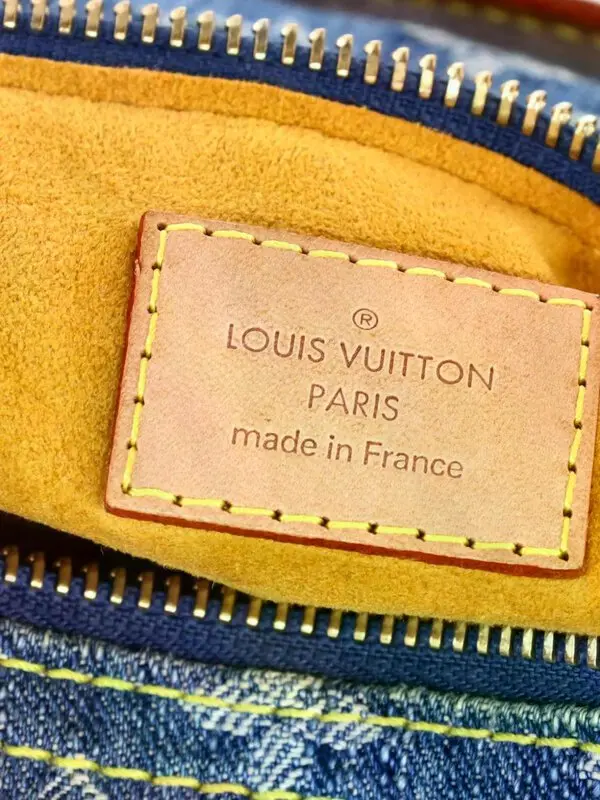 LOUIS VUITTON Baggy Handbag Denim Pm Hobo Bag