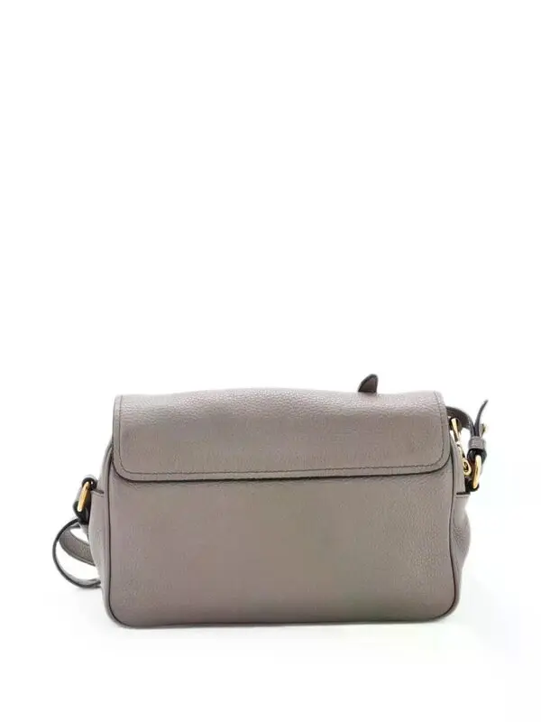Prada Flap Zip Vitello Phenix Small Crossbody Bag