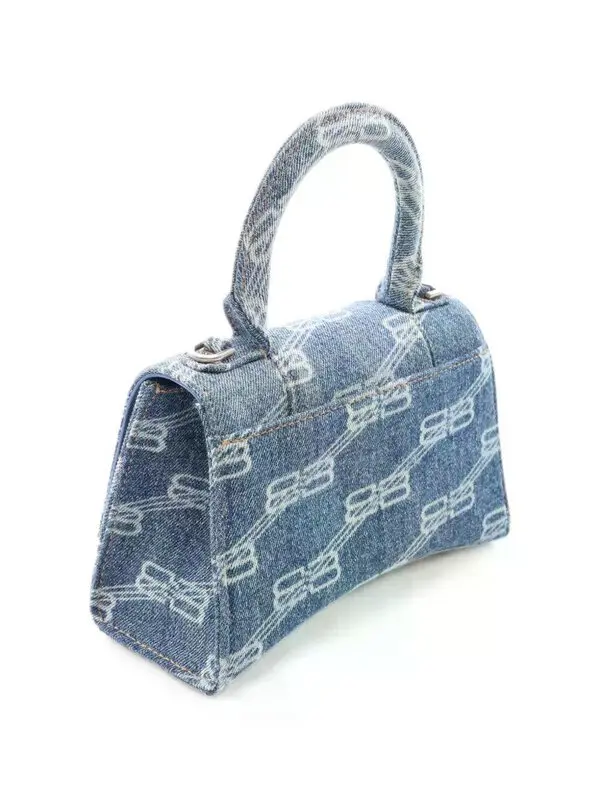 Balenciaga 2010s Hourglass Bb Monogram Handbag