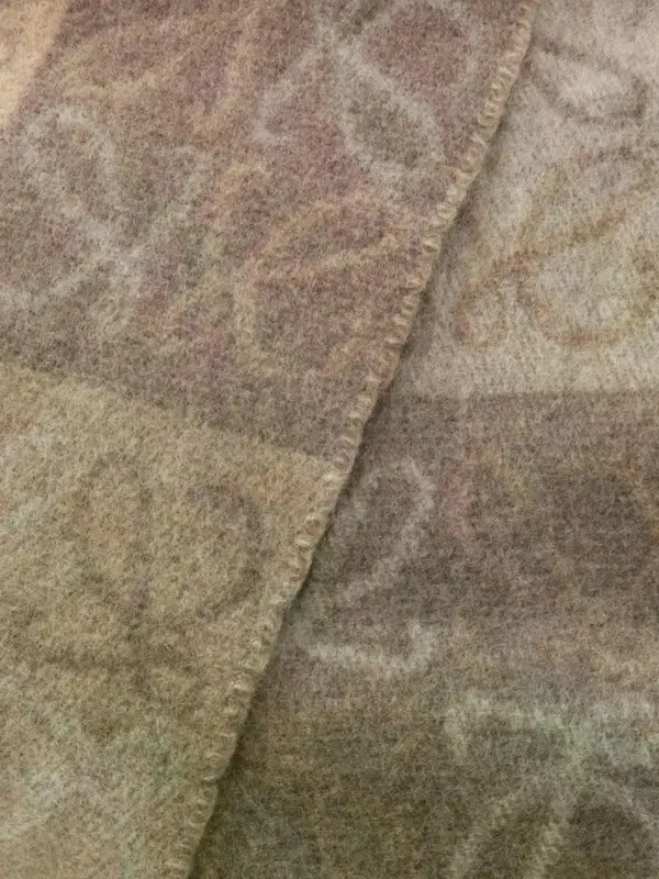 Loewe 2010s Anagram Checkerboard Scarf