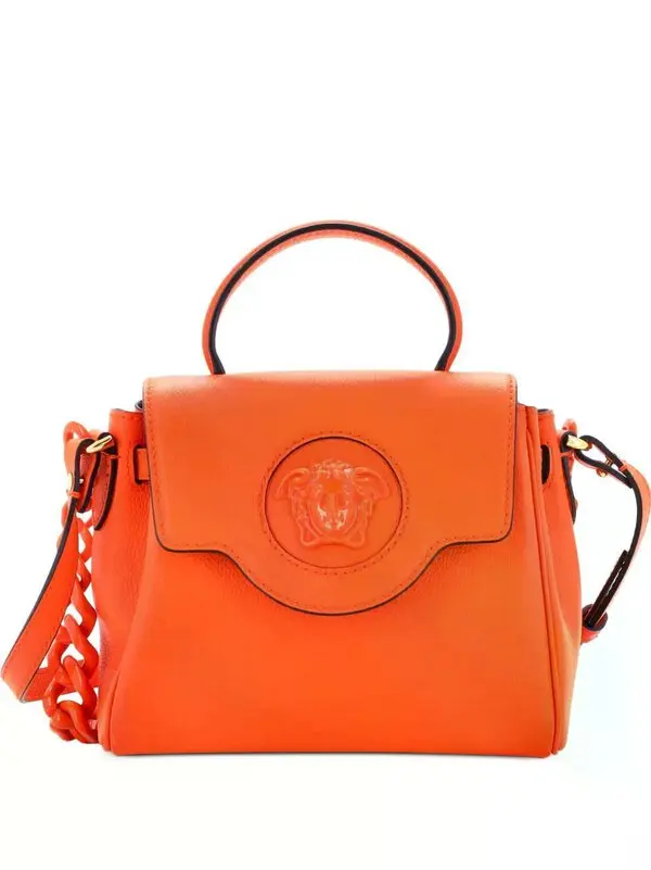 Versace La Medusa Top Handle Bag - Orange