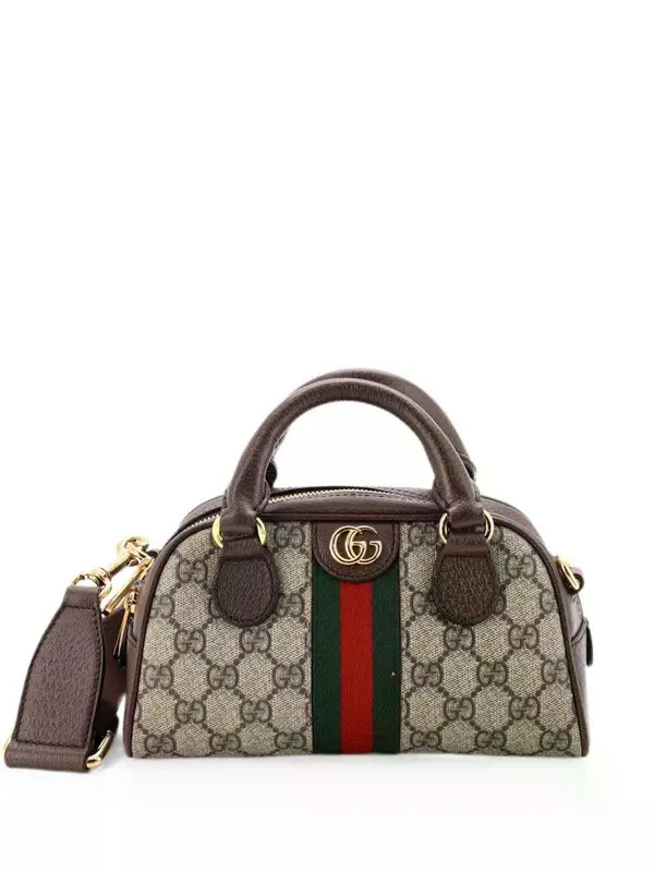 Gucci Ophidia Convertible Boston Bag - Brown