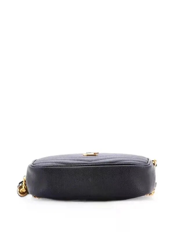 Saint Laurent Lou Camera Bag Matelasse Chevron Leather Mini Crossbody Bag