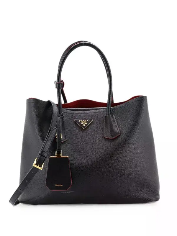 Prada Cuir Double Saffiano Leather Medium Tote Bag
