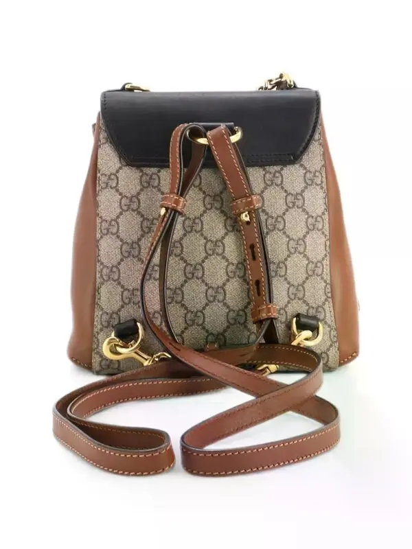 Gucci Padlock Gg Coated Canvas And Leather Mini Backpack