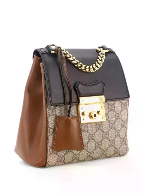 Gucci Padlock Gg Coated Canvas And Leather Mini Backpack
