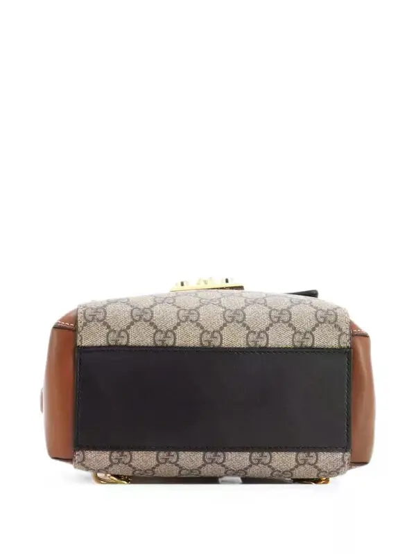 Gucci Padlock Gg Coated Canvas And Leather Mini Backpack