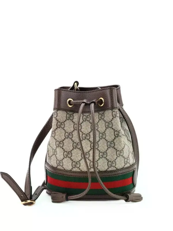 Gucci Ophidia Gg Coated Canvas Mini Bucket Bag