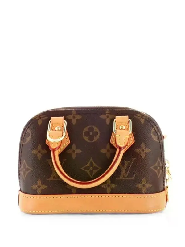 LOUIS VUITTON Alma Handbag Monogram Canvas Nano Satchel