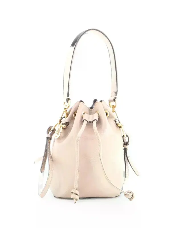 Fendi Mon Tresor Leather Mini Bucket Bag - Brown