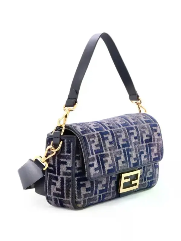 Fendi Baguette Nm Bag Zucca Chenille Shoulder Bag