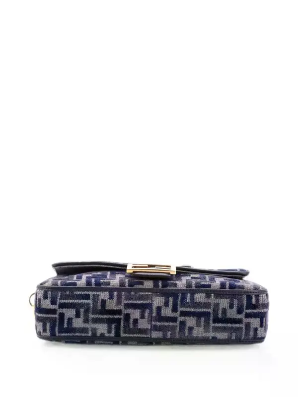 Fendi Baguette Nm Bag Zucca Chenille Shoulder Bag
