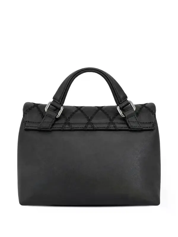 ZANELLATO Baby Postina® Tote Bag With Diamond Embroidery - Black