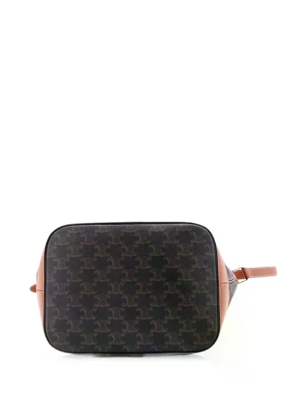 Celine Triomphe Coated Canvas Medium Bucket Bag