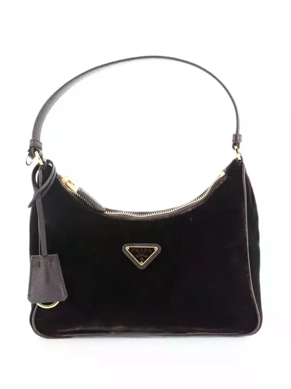 Prada Re-edition 2005 Velvet Mini Shoulder Bag