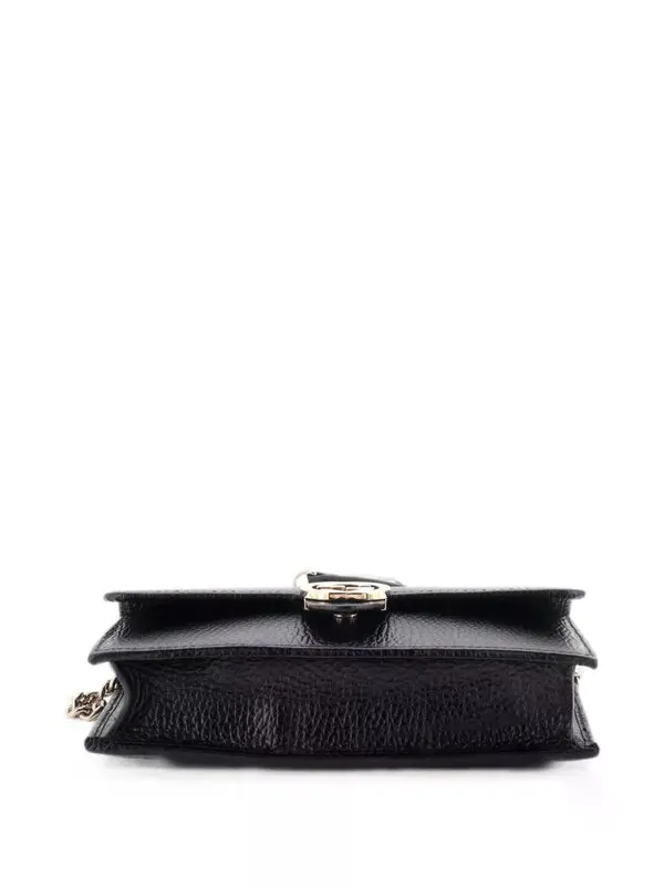 Gucci Interlocking Wallet On Chain Leather Crossbody Bag