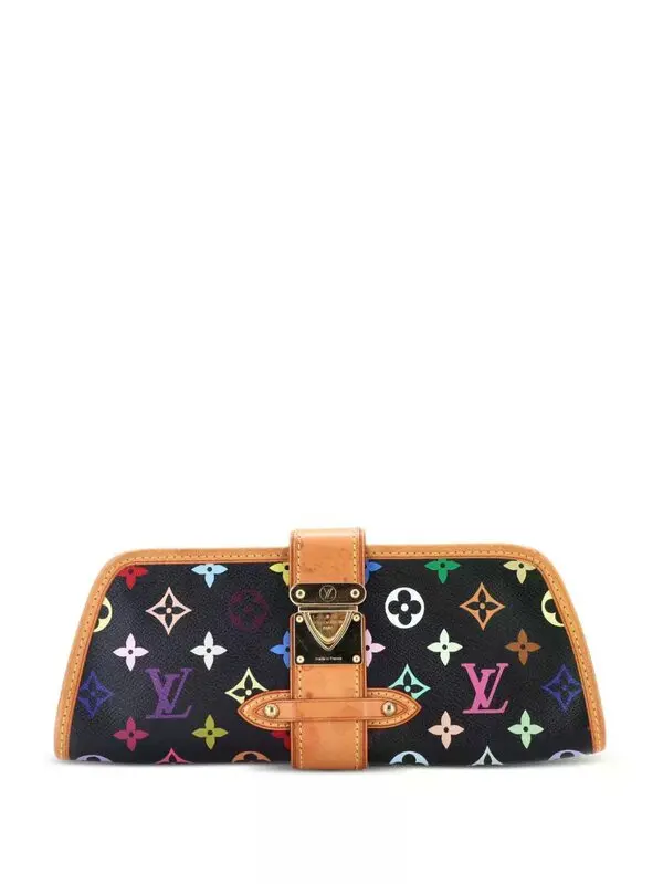 LOUIS VUITTON Monogram Multicolor Shirley Clutch - Black