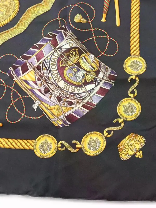 Hermès 2000s Les Tambours Scarf