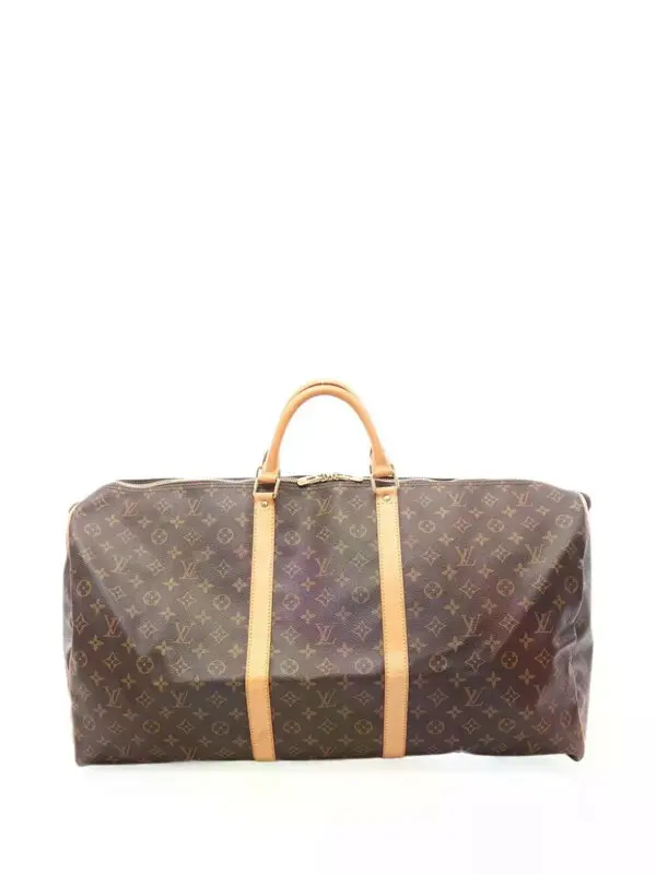 LOUIS VUITTON 2002 60 Keepall Tote Bag - Brown