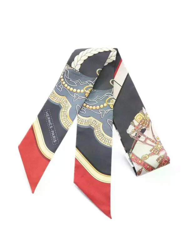Hermès 2020s Grand Apparat Twilly Scarf