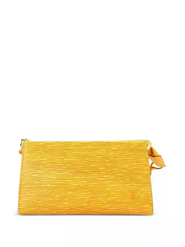 LOUIS VUITTON Pochette Accessoires Epi Leather Clutch Bag - Orange
