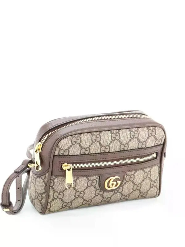 Gucci Ophidia Gg Coated Canvas Mini Shoulder Bag - Brown