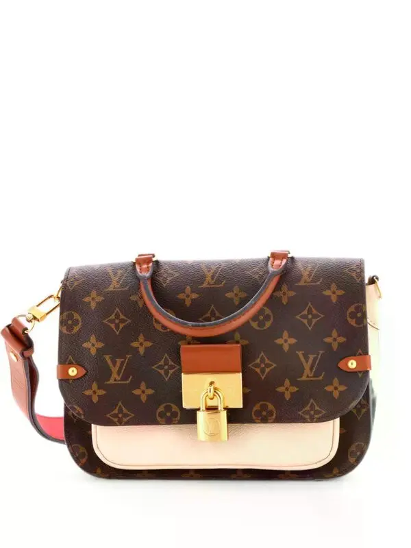 LOUIS VUITTON Vaugirard Handbag Monogram Canvas With Leather Satchel