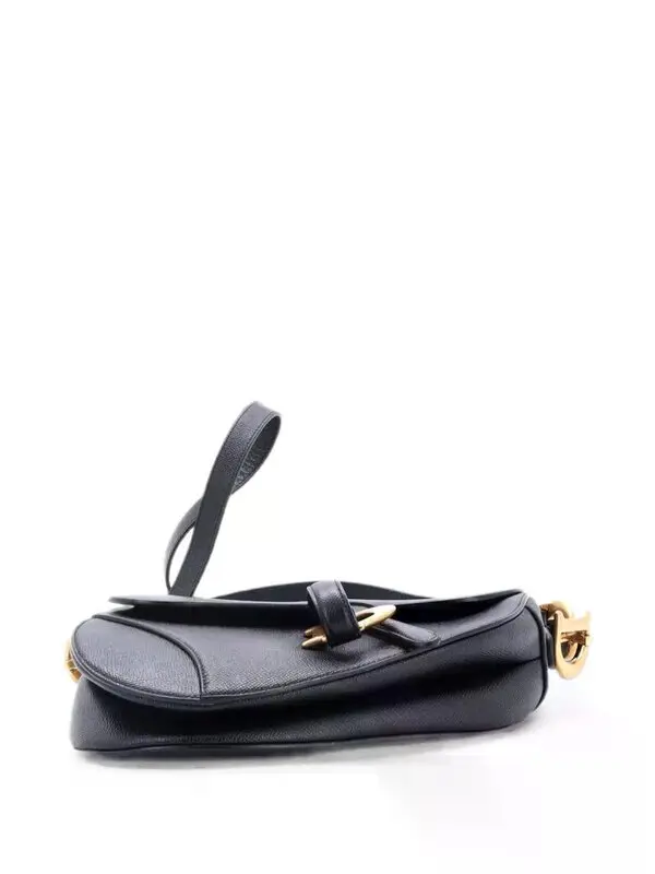 Dior Saddle Handbag Leather Medium Shoulder Bag