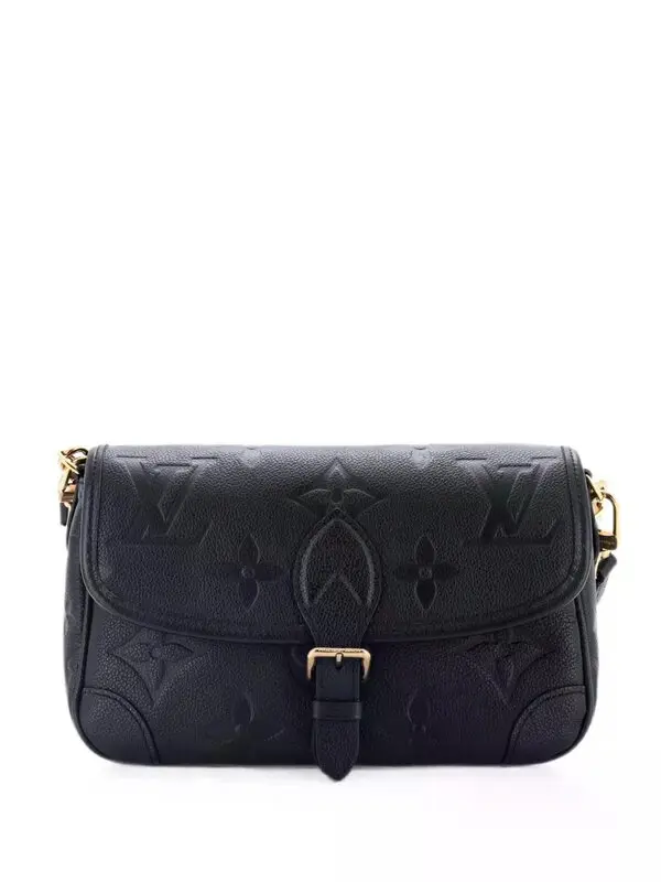 LOUIS VUITTON Diane Nm Monogram Empreinte Giant Shoulder Bag - Black