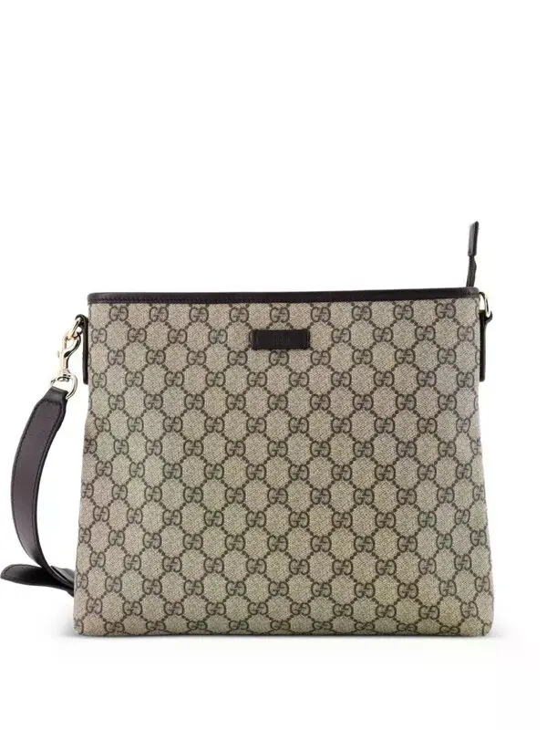 Gucci Gg Coated Canvas Medium Messenger Bag