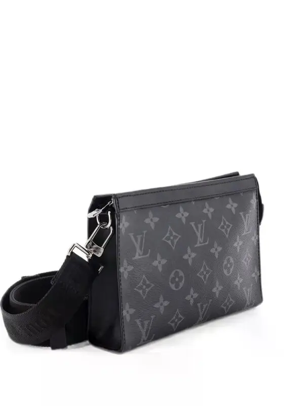 LOUIS VUITTON Gaston Wearable Wallet Monogram Eclipse Canvas Crossbody Bag