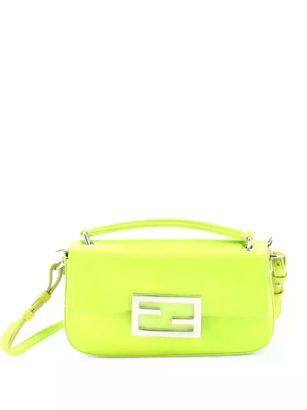 Fendi Silk Satchel - Green