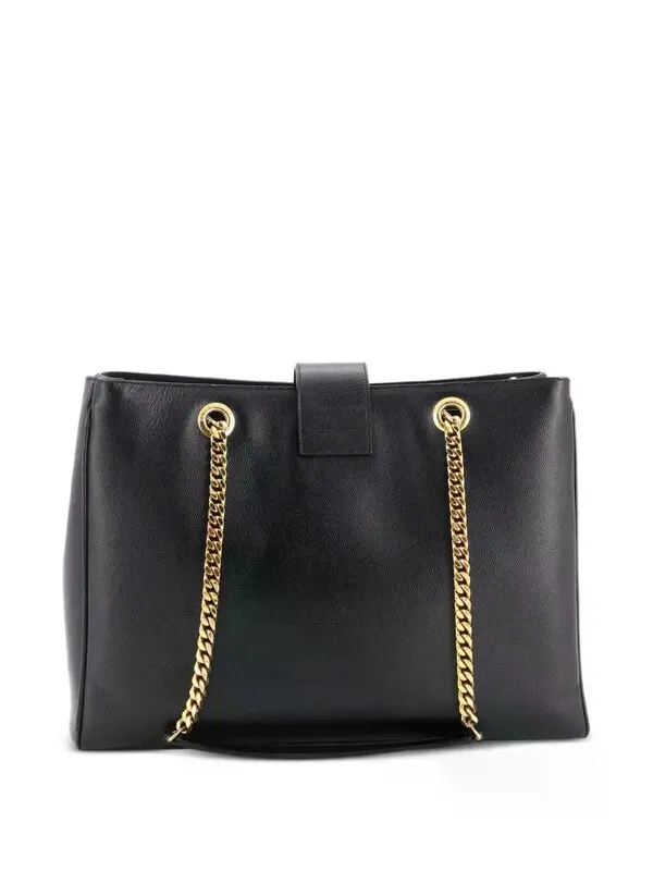 Saint Laurent Classic Monogram Shopper Leather Tote Bag