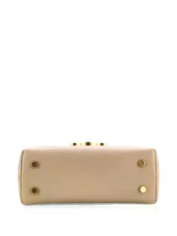 Celine Nino Top Handle Bag Leather Teen Satchel - Neutrals