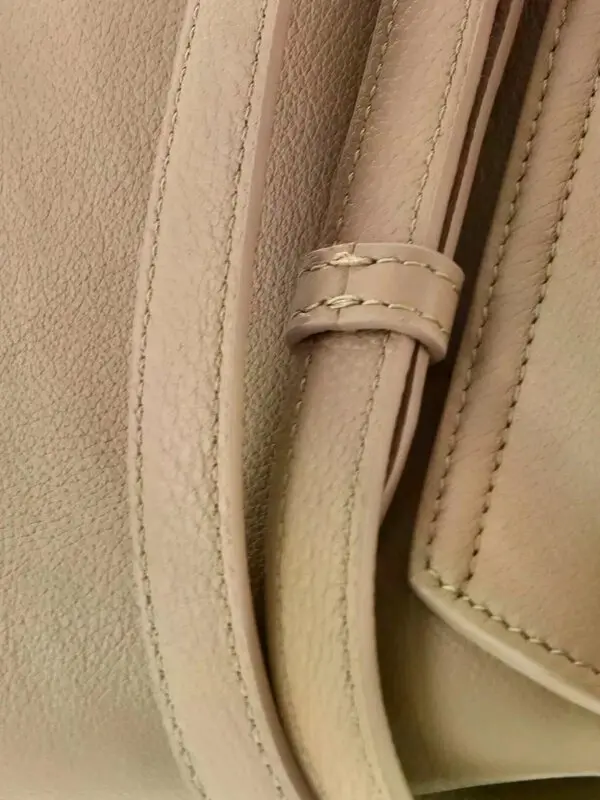 Celine Nino Top Handle Bag Leather Teen Satchel - Neutrals