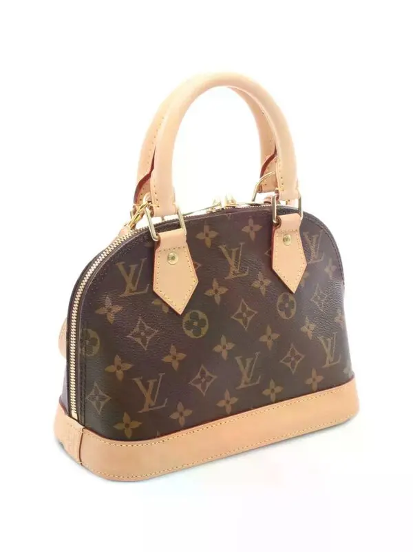 LOUIS VUITTON Monogram Canvas Alma Bb Handbag - Brown
