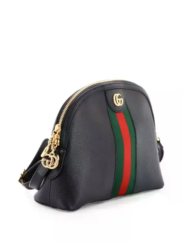 Gucci Ophidia Dome Shoulder Bag Leather Small Crossbody Bag - Black