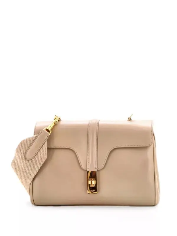 Celine Soft 16 Bag Smooth Calfskin Teen Shoulder Bag - Neutrals