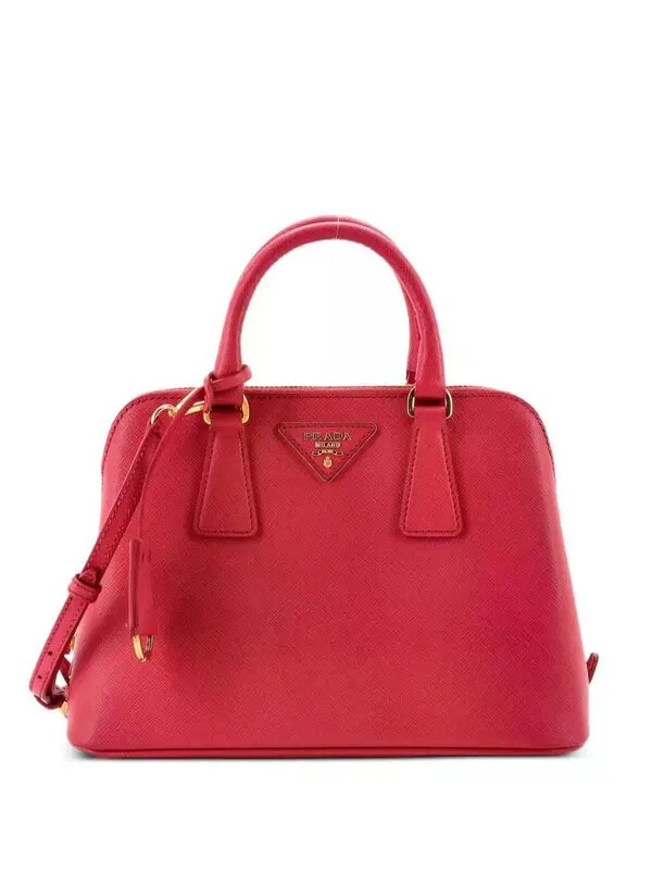 Prada Saffiano Leather Small Satchel Bag - Pink
