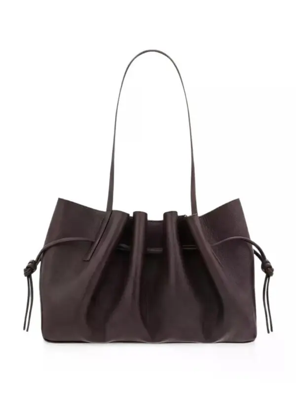 Yuzefi Scallop Leather Shoulder Bag