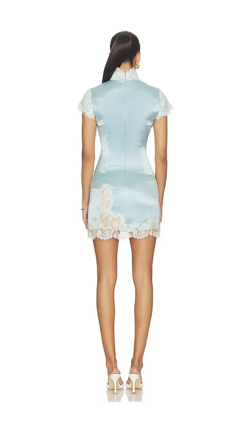 SAU LEE Ellen Dress - Blue