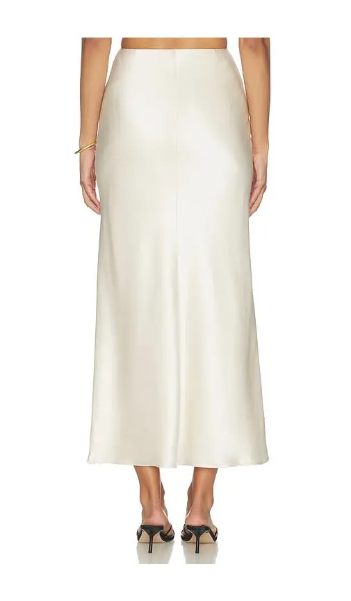 SAU LEE Elva Satin Skirt In . Also