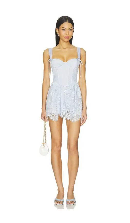 Majorelle Lace Romper