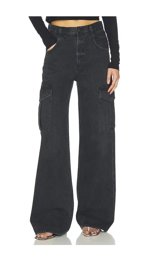 AGOLDE Minka Cargo Jeans - Black