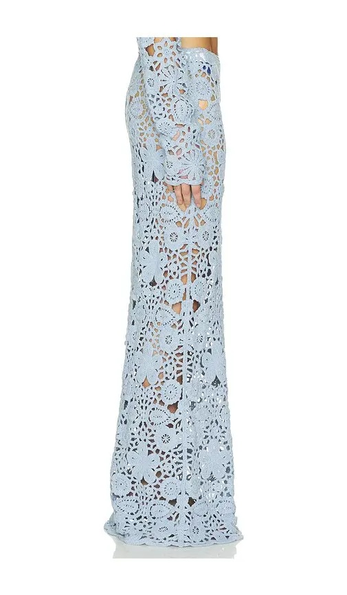 SNDYS. Tala Crochet Maxi Skirt