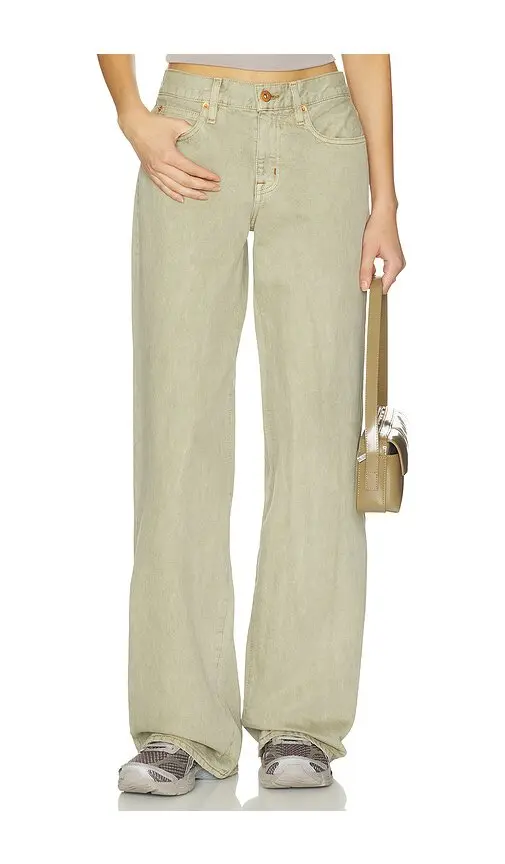 SLVRLAKE Mica Wide Leg Jeans - Grey