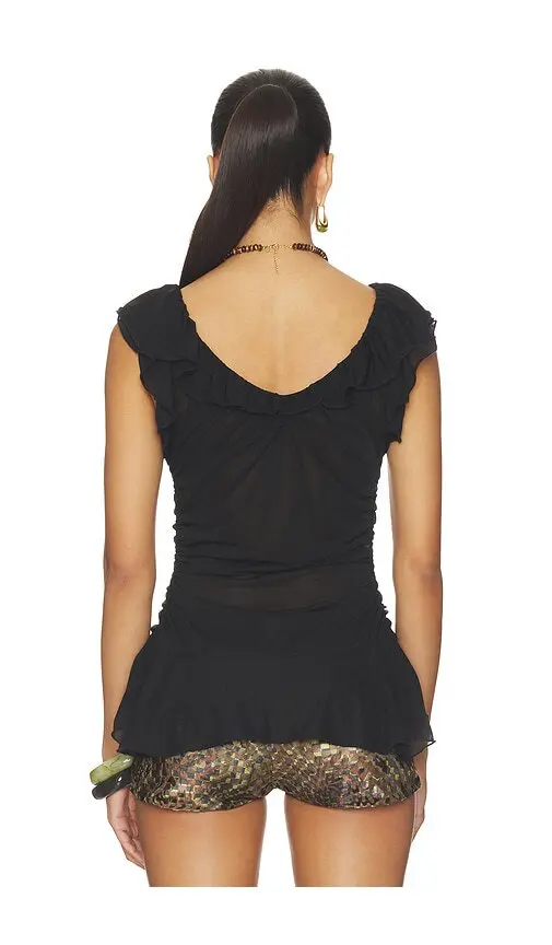 Free People Blythe Vest Top - Black